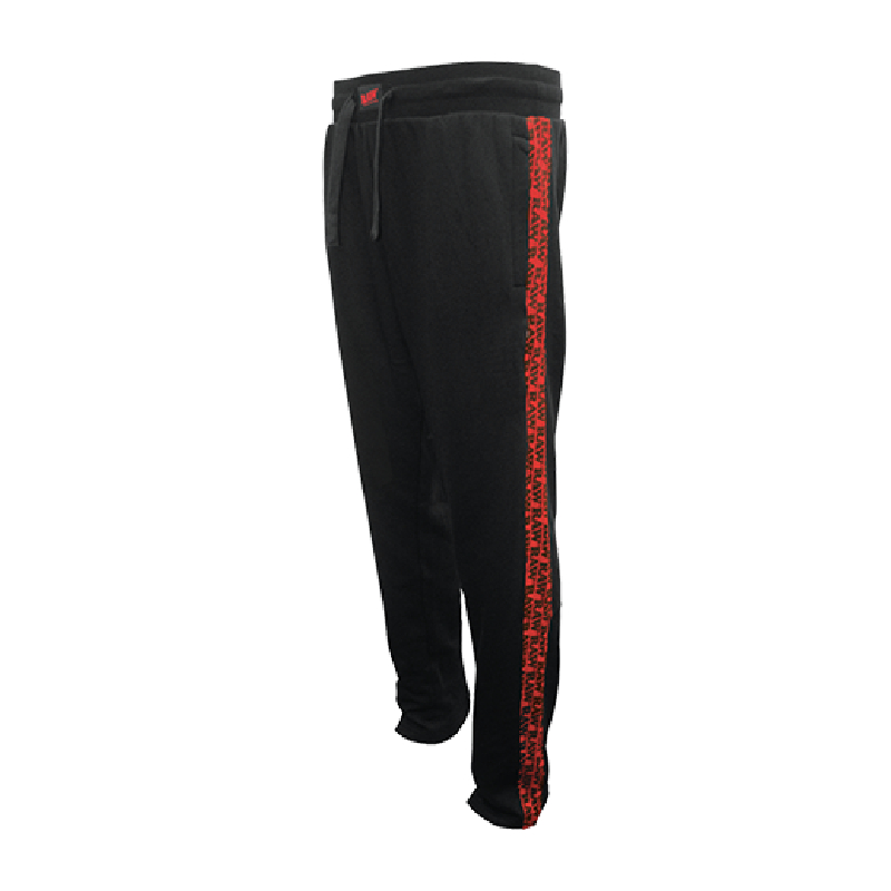 RAW BLACK SWEATPANTS WITH RED SIDE LOGO LARGE – Empire Smoke Distributors