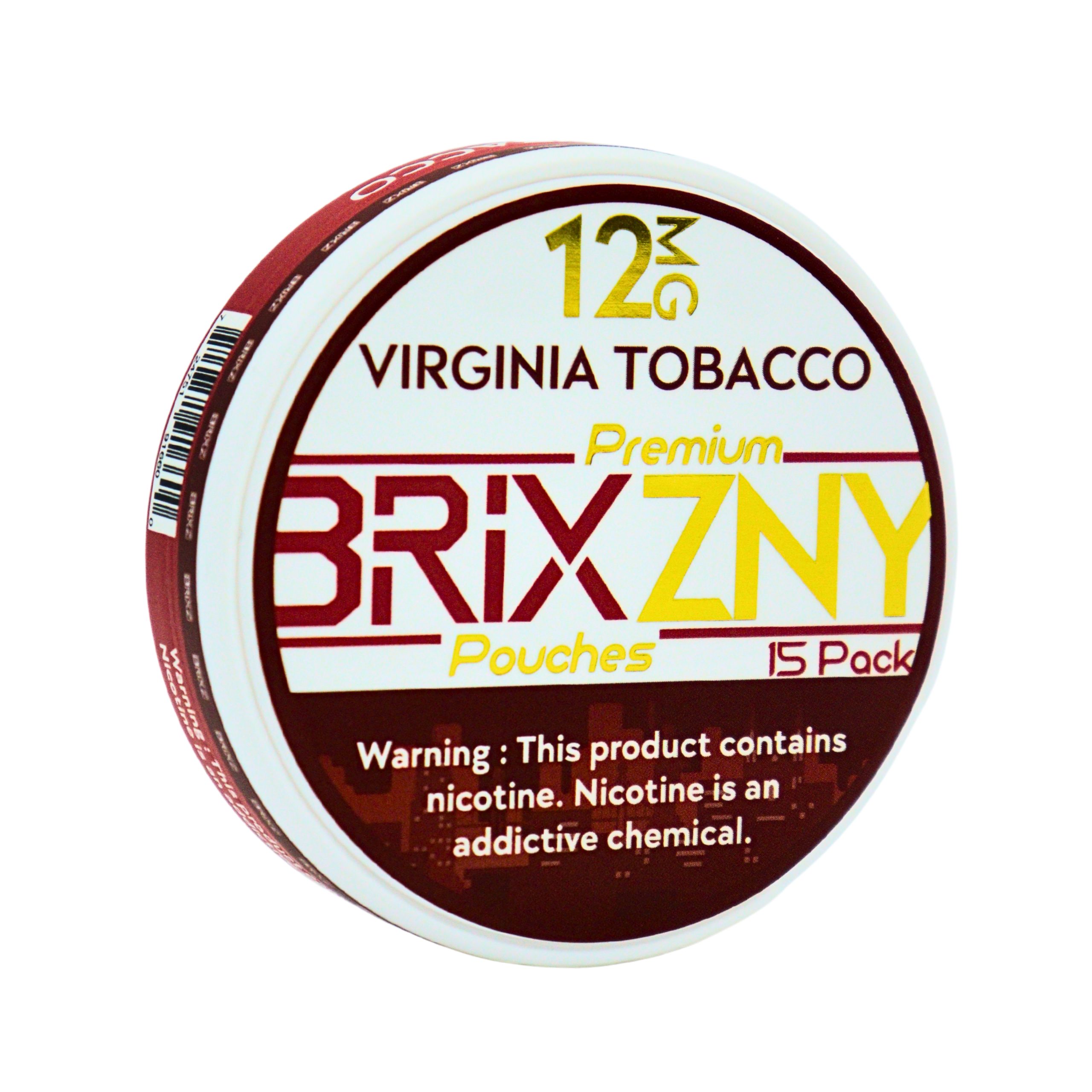 BRIXZNY NICOTINE POUCHES VIRGINIA TOBACCO 12MG -PACK OF 5 – Empire ...