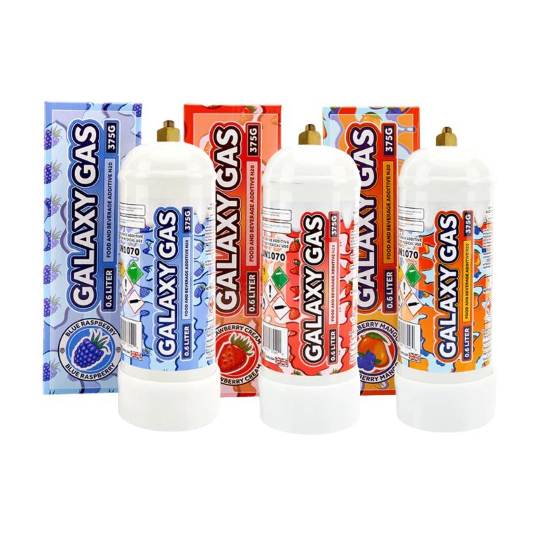 GALAXY GAS WHIP CREAM CHARGER 0.6L 375G TANK - BOX OF 6 TANK - Empire ...