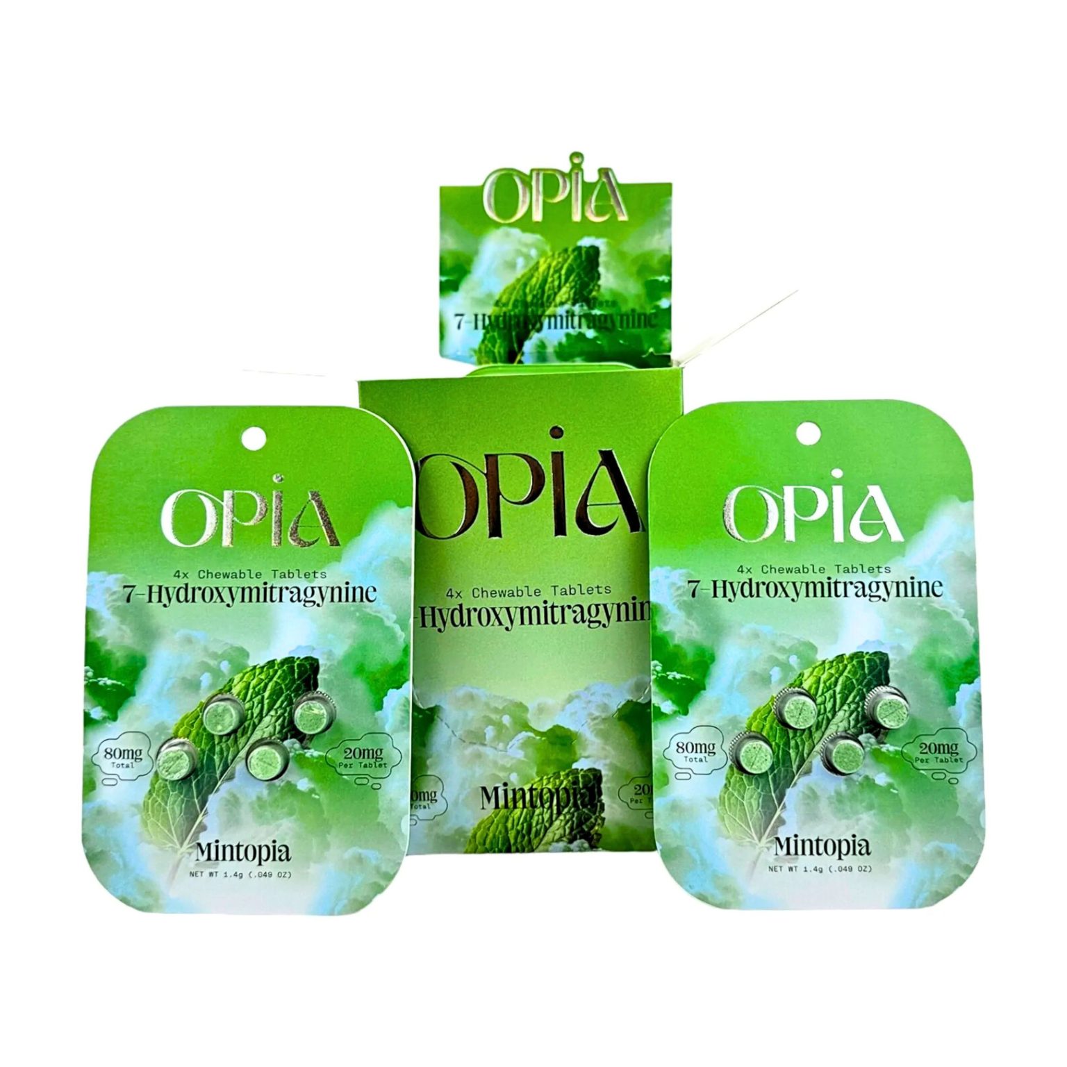 Opia 7 Hydroxymitragynine Chewable Tablets 4ct Pk 20mg Per Tablet