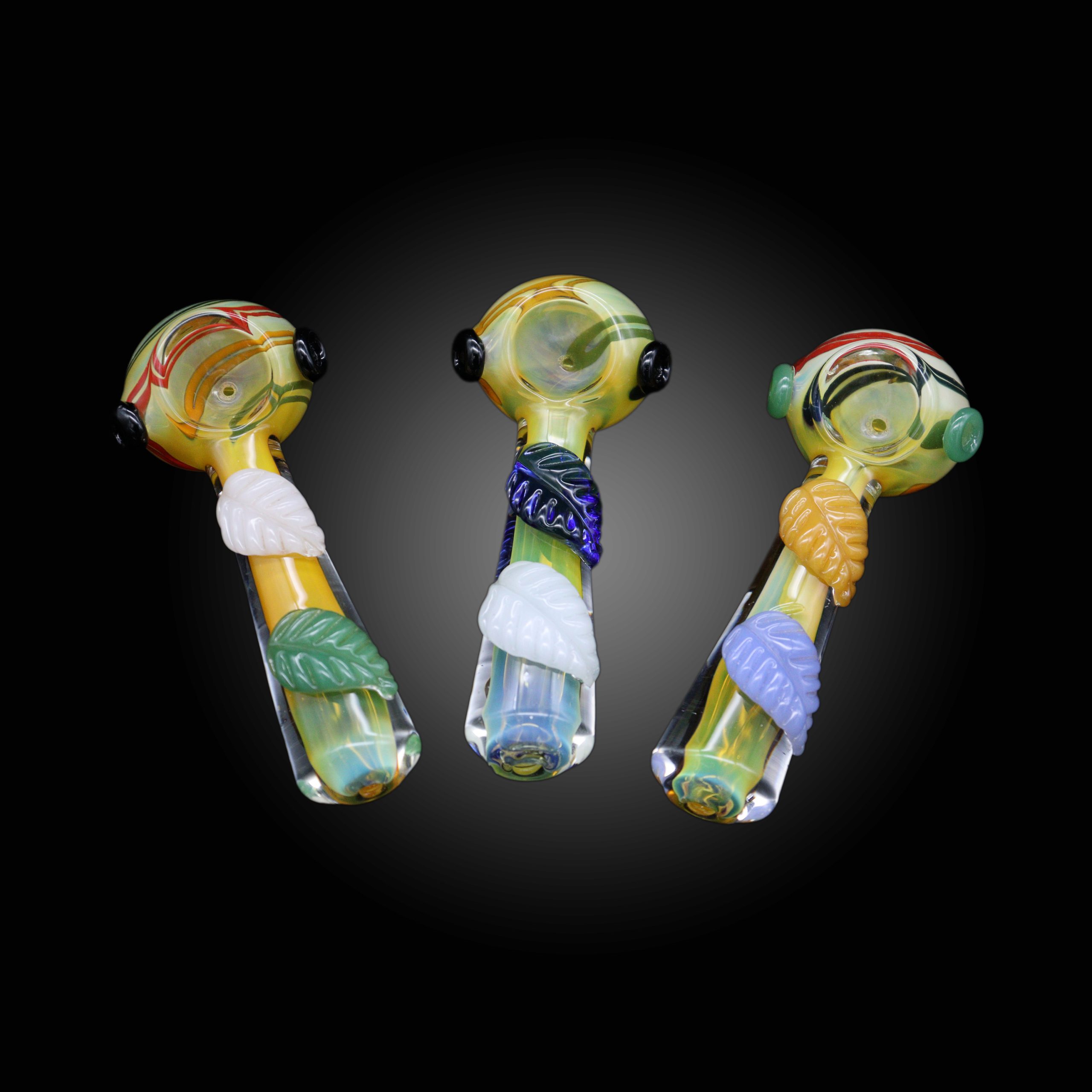 5'' OUBLE LEAF FUME HAND PIPE 8CT JAR - Empire Smoke Distributors