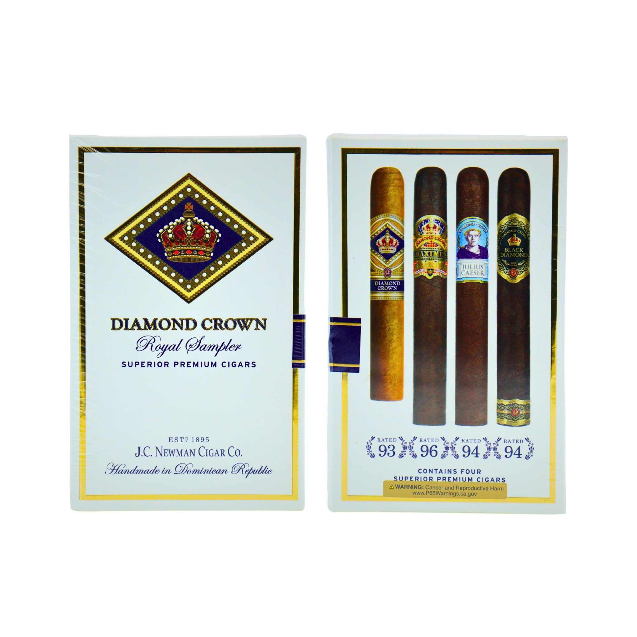 J C NEWMAN – DIAMOND CROWN ROYAL SAMPLER BOX OF 4 – Empire Smoke ...