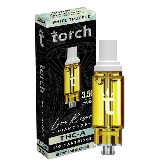 TORCH THC-A LIVE RESIN DIAMONDS CARTRIDGE 3.5GM WHITE TRUFFLE (INDICA ...