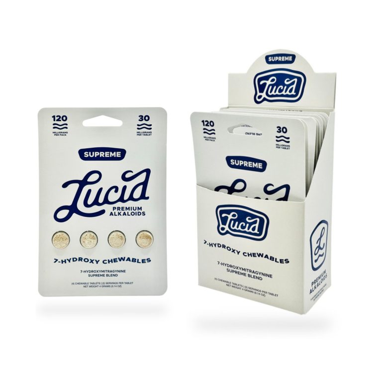 LUCID 7-HYDROXYMITRAGYNINE CHEWABLES TABLETS 30MG SUPREME BLEND 4CT ...
