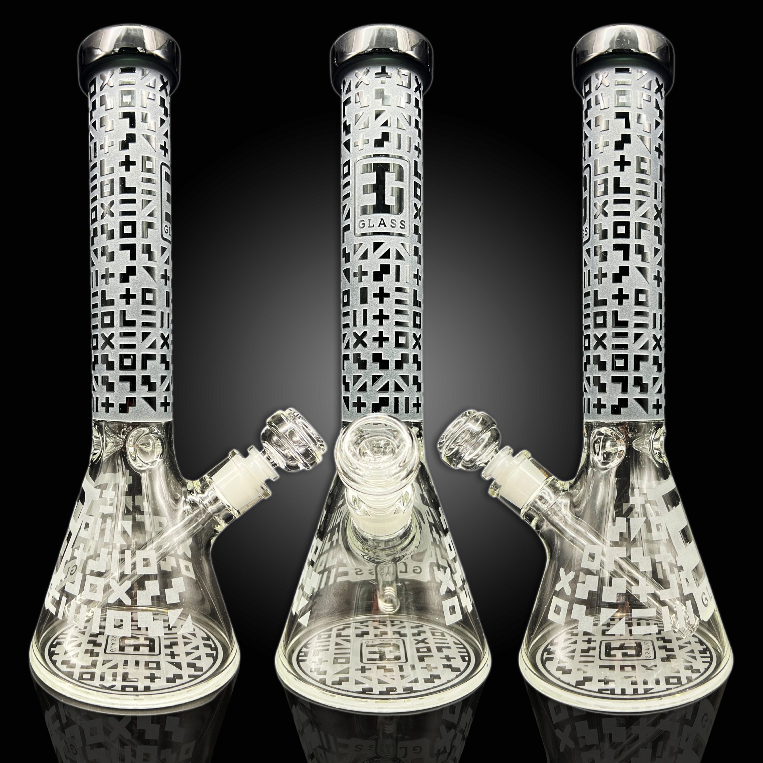 15” ESIGO TRIANGLE BEAKER BLACK – Empire Smoke Distributors