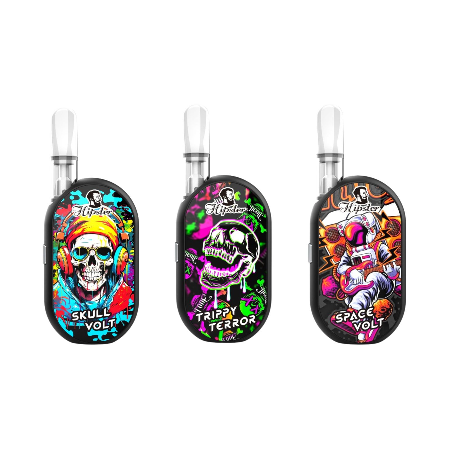 HIPSTER VOLT 510 THREAD CARTRIDGE BATTERY MIXED DESIGN -BOX OF 6 PCS ...