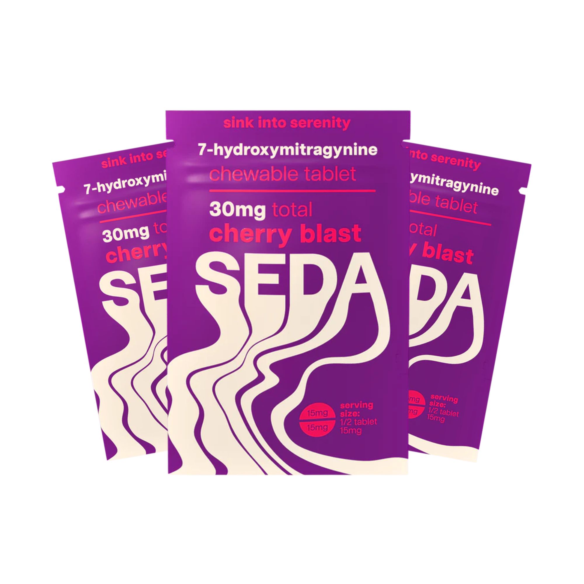 SEDA 7-HYDROXY TABLET 1CT PACK CHERRY BLAST (30MG PER TABLET) -BOX OF ...