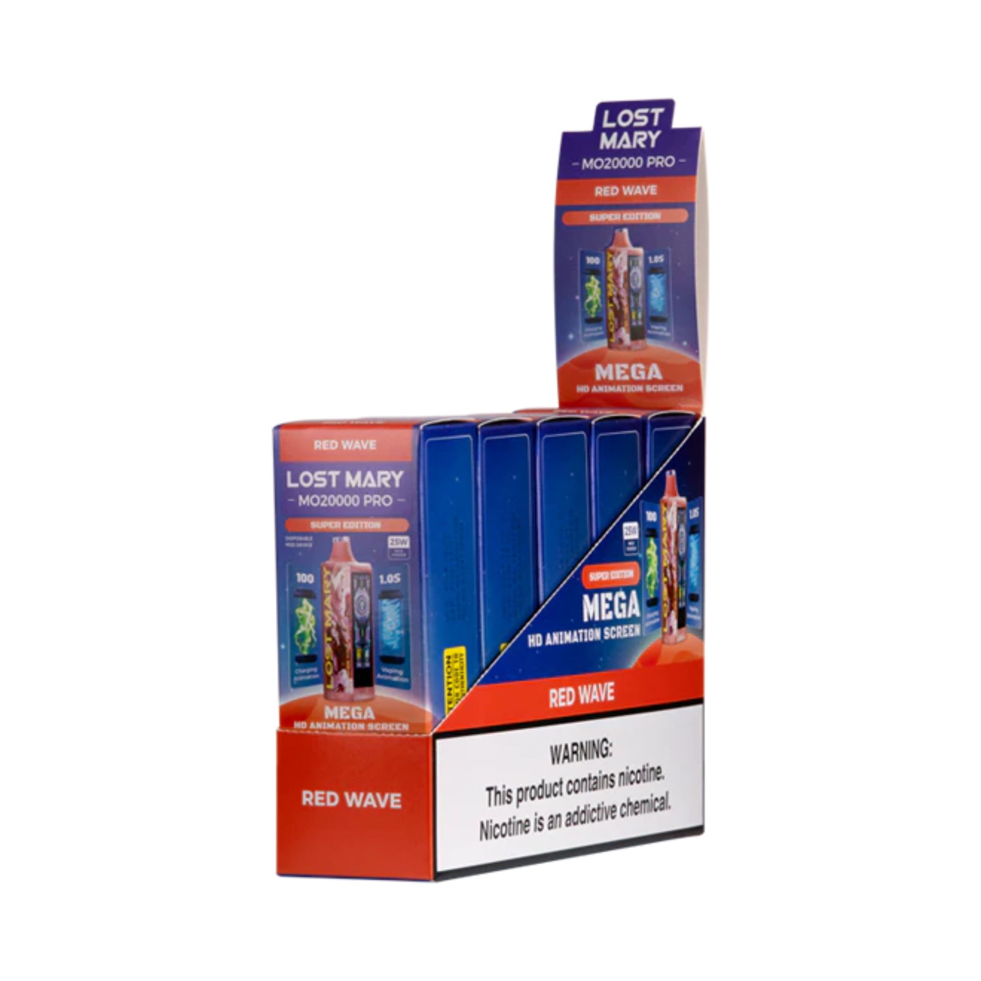 LOST MARY PRO DISPOSABLE MO20000PF RED WAVE -BOX OF 5 (MEGA HD ...