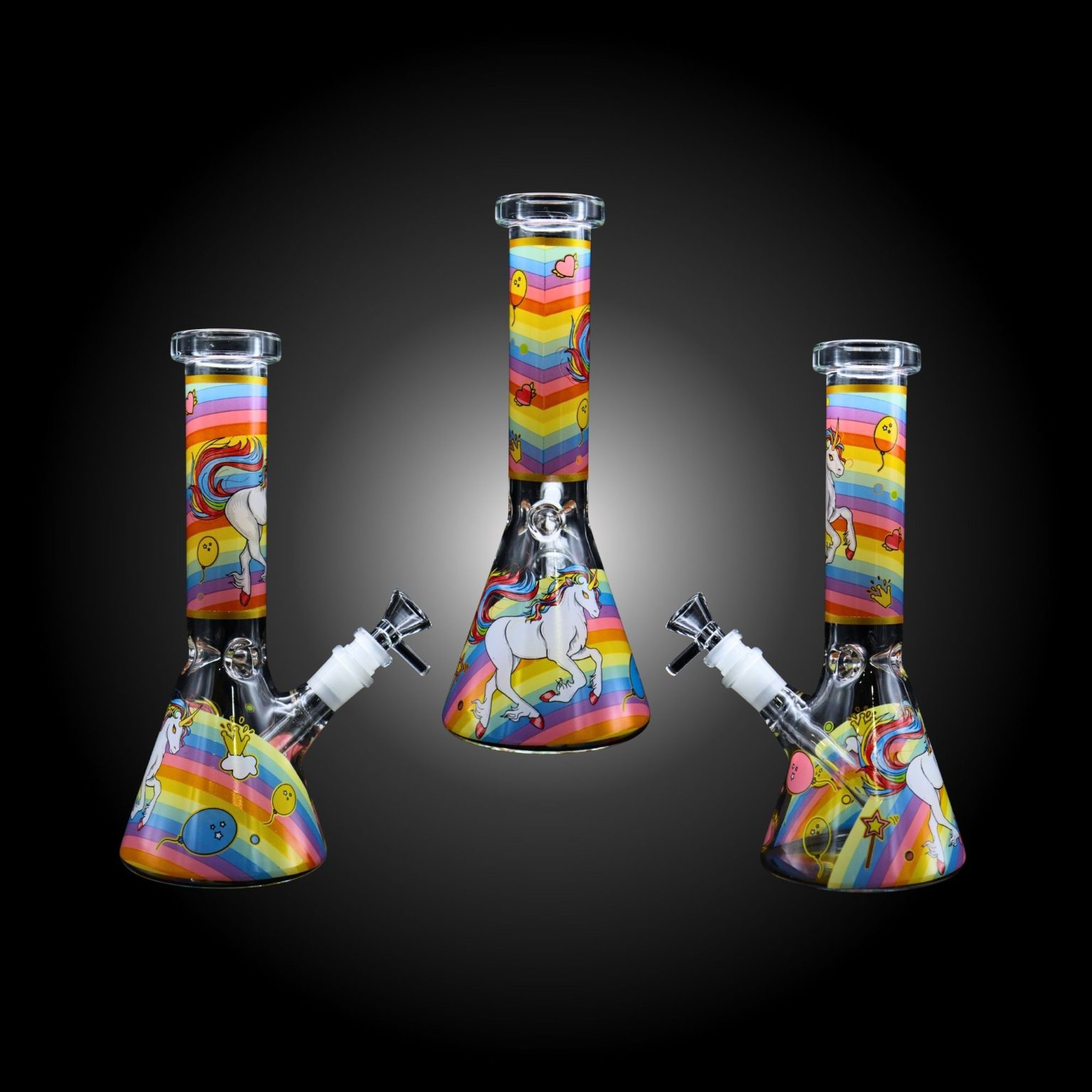 10″ UNICORN PRINTER BEAKER WATER PIPE – Empire Smoke Distributors